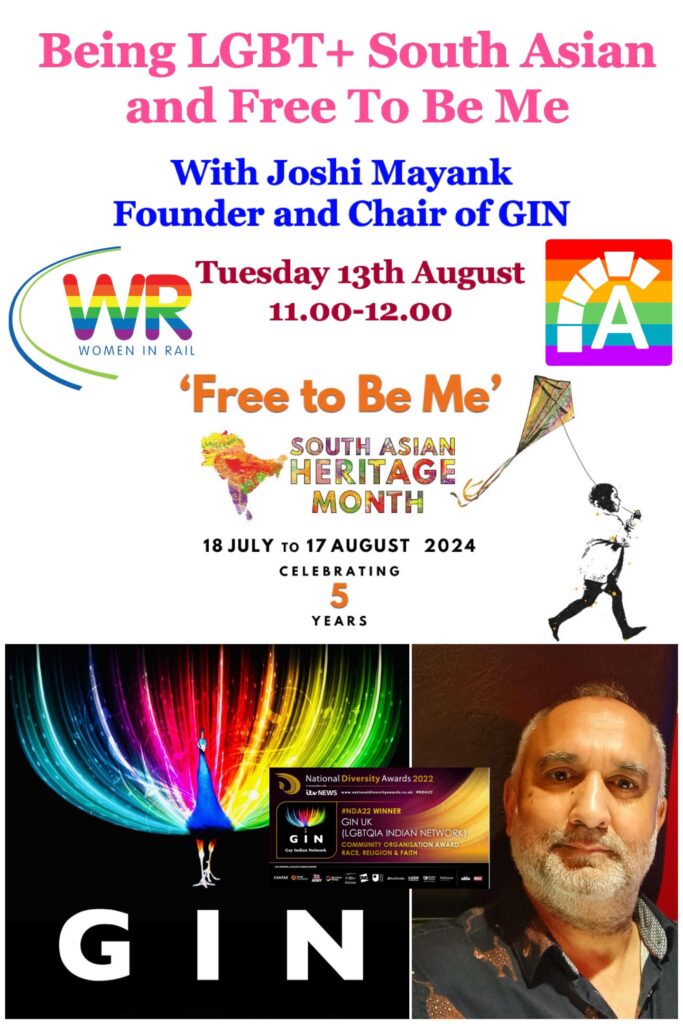 WR, Archway, GIN - SAHM Webinar: Being LGBT+ South Asian and Free To Be ...
